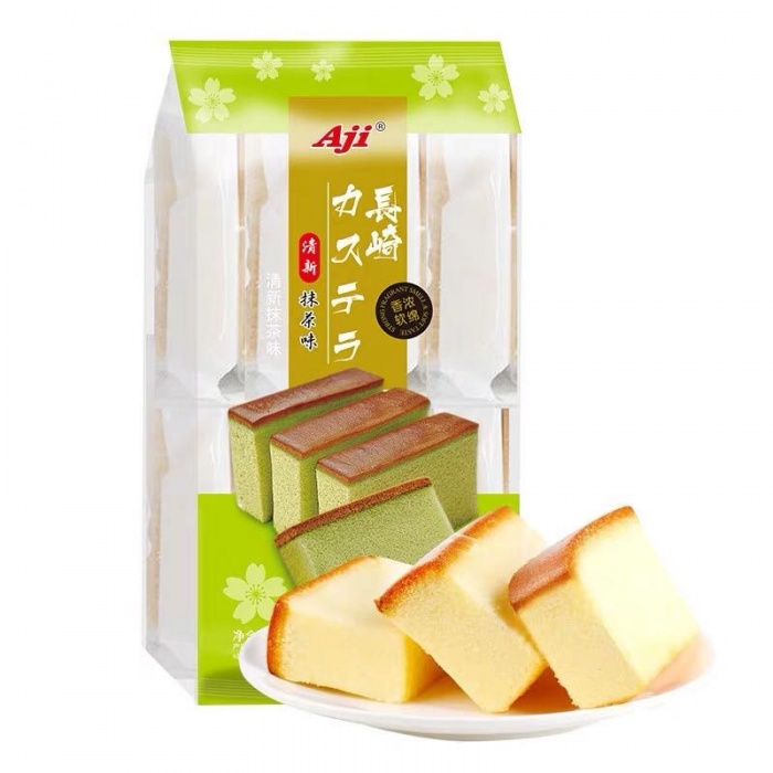 Aji长崎蛋糕（清新抹茶味）330g*12包/件_广州纯味进口商品批发网